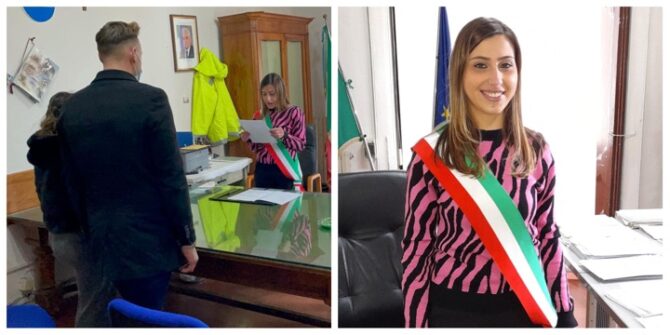 Fascia tricolore e primo matrimonio per il vicesindaco Amanda Ferrara