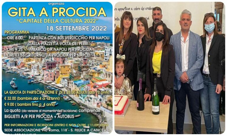 L'associazione San Felice a Cancello al centro organizza una gita a Procida