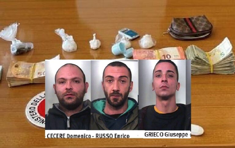 Gang dello spaccio, la sentenza per 3 e l'accusa mutata. NOMI E FOTO